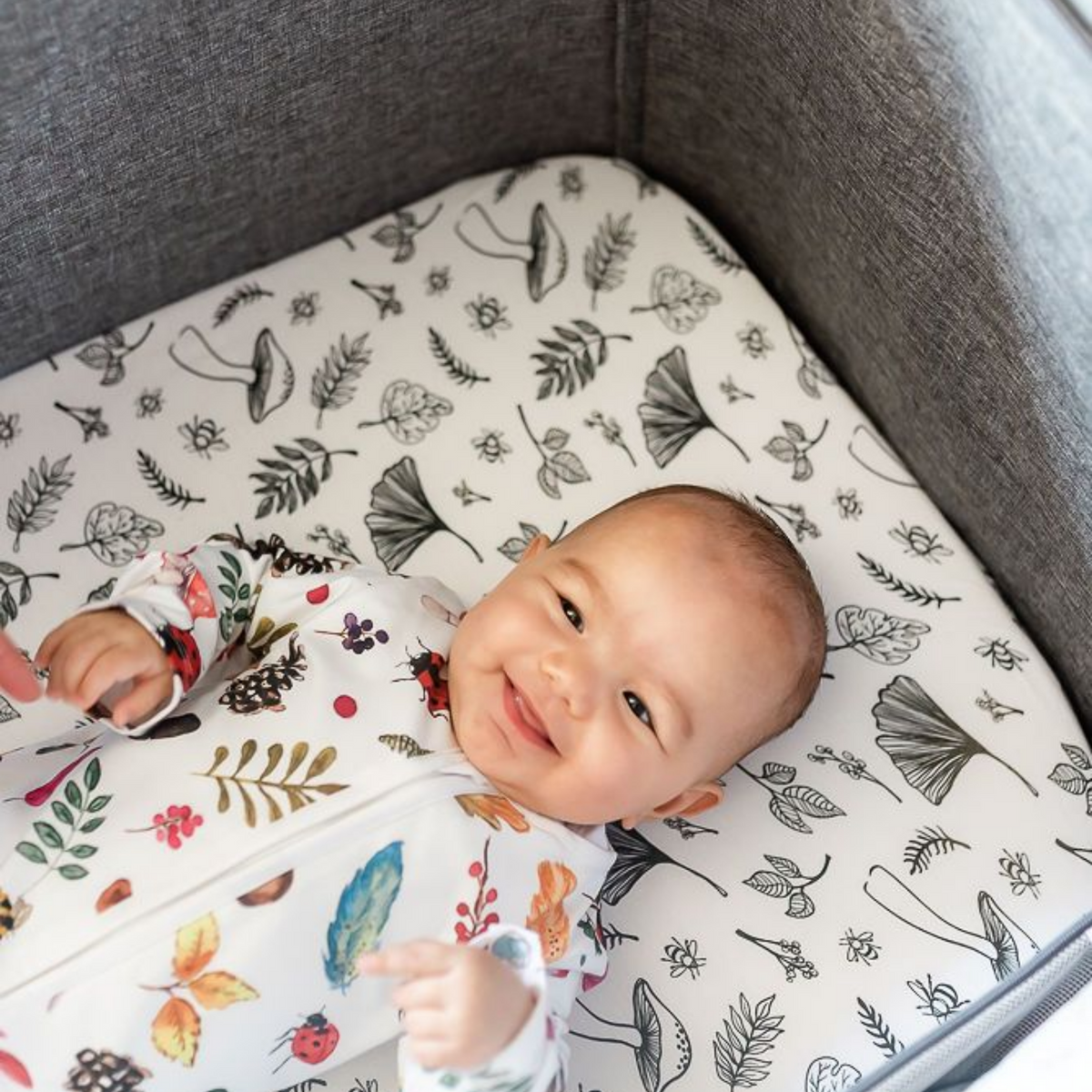 Woodland Bedside Crib Sheet/Changing Mat Cover | The Gilded Bird – The ...