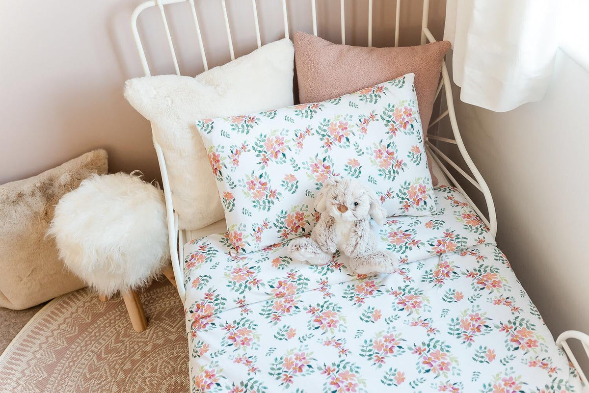 Pretty Stems Toddler Bed Duvet Set | The Gilded Bird – The Gilded Bird US